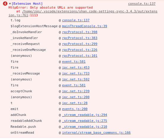 Sync Error: Internet Not Connected. HttpError: Only absolute URLs are supported · Issue #1113 ...