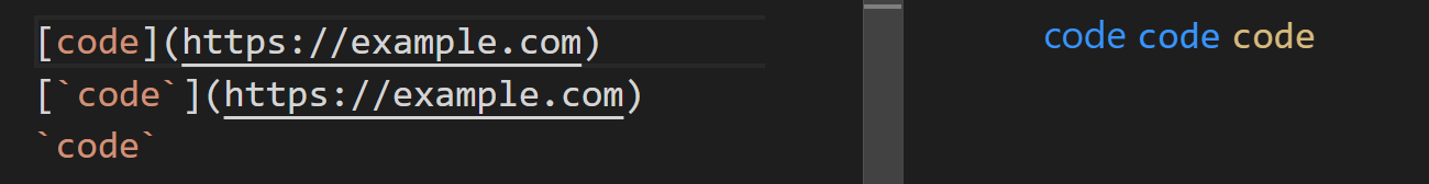 [Bug] Markdown links display incorrectly when used with backticks · Issue #131693 · microsoft ...