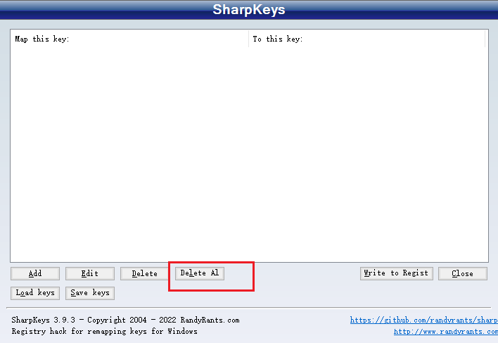 "Delete Al" should be "Delete All" · Issue #444 · randyrants/sharpkeys · GitHub