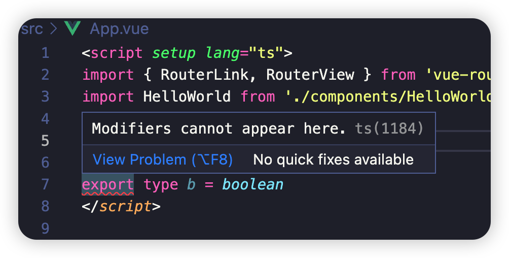 Fr More Accurate Error Message For Named Exports In ` ` · Issue 2528 · Vuejslanguage Tools 