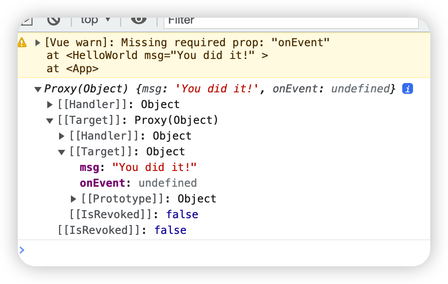 Bug Prop Being Passed But Volar Throws That It Wasnt · Issue 2468