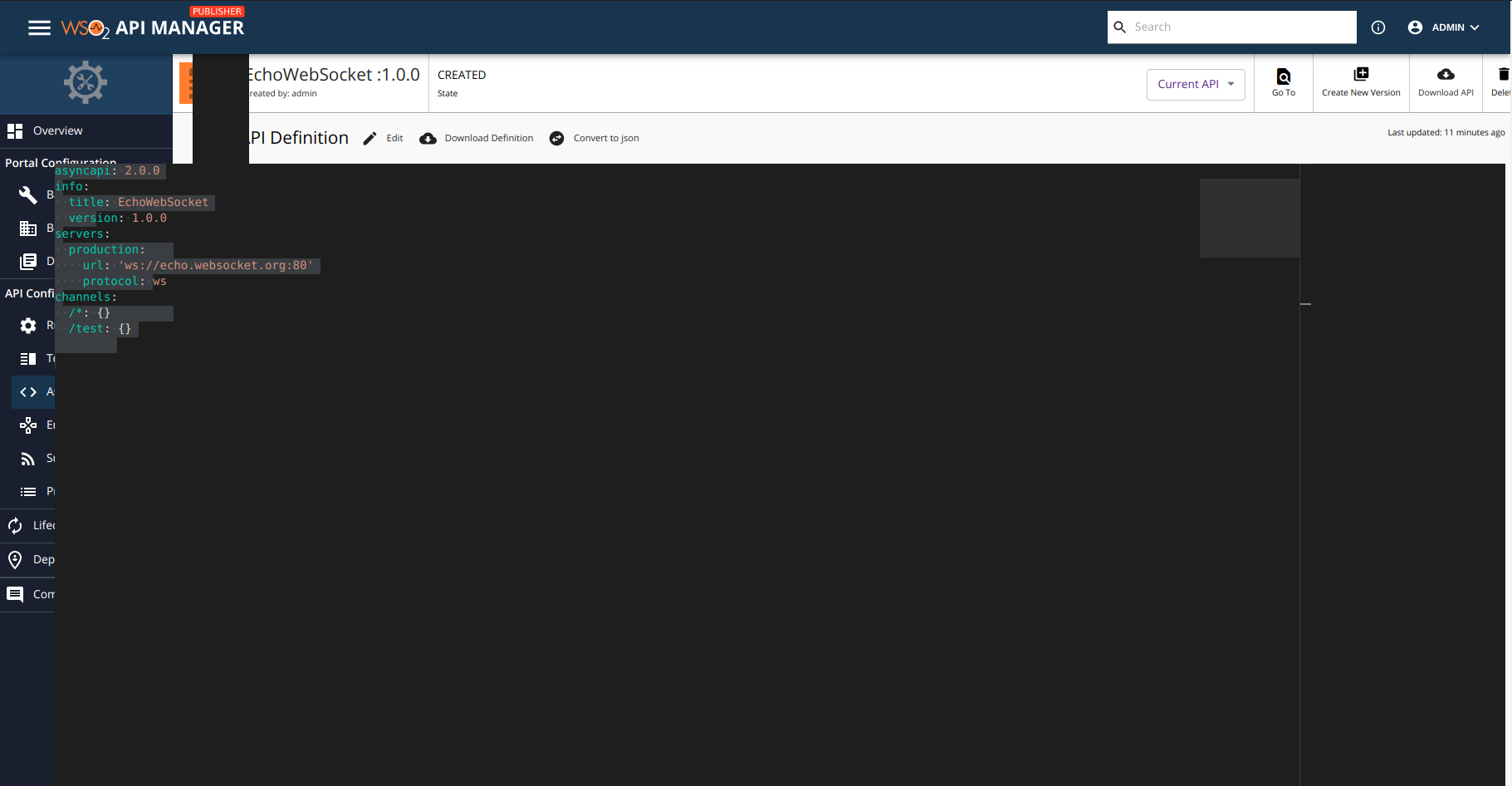 AsyncAPI definition tab does not render properly · Issue #10323 · wso2/product-apim · GitHub
