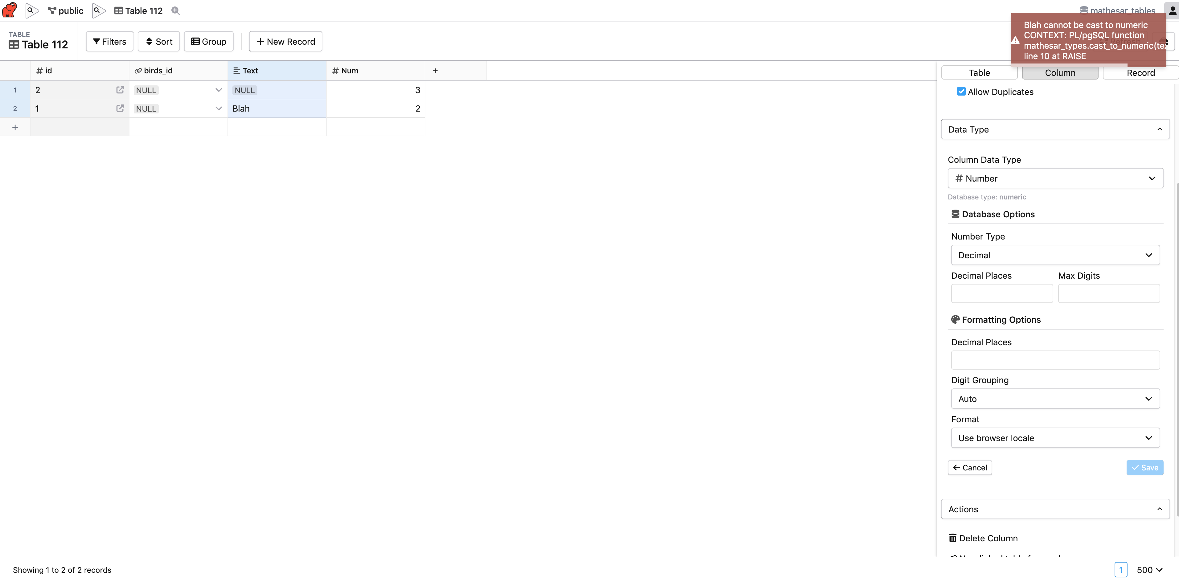 Show Better Error Messages When Data Type Conversion Fails Or When Field Size Limit Is Too Short