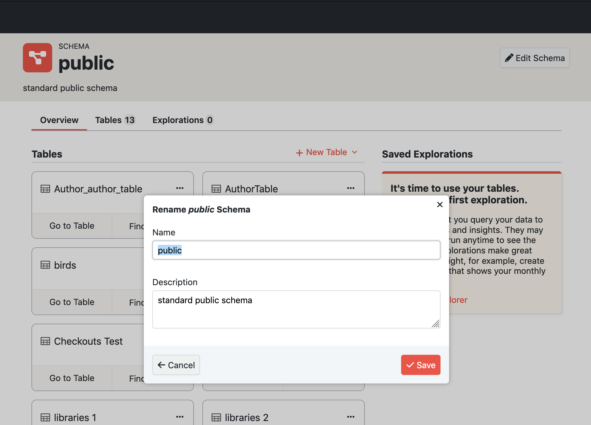 Don't allow public schema to be edited · Issue #1954 · mathesar-foundation/mathesar · GitHub