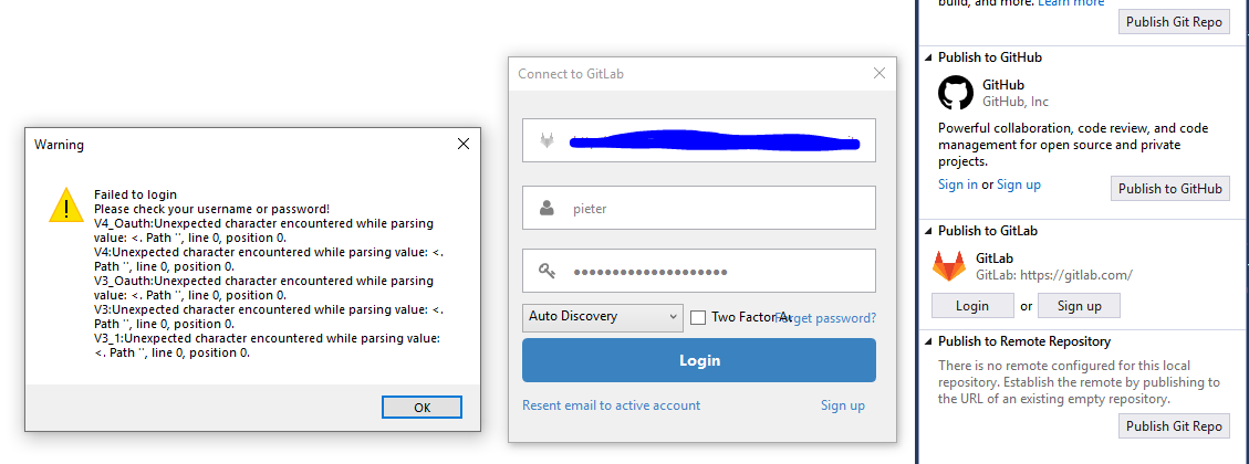 unexpected character · Issue #63 · maikebing/GitLab.VisualStudio · GitHub