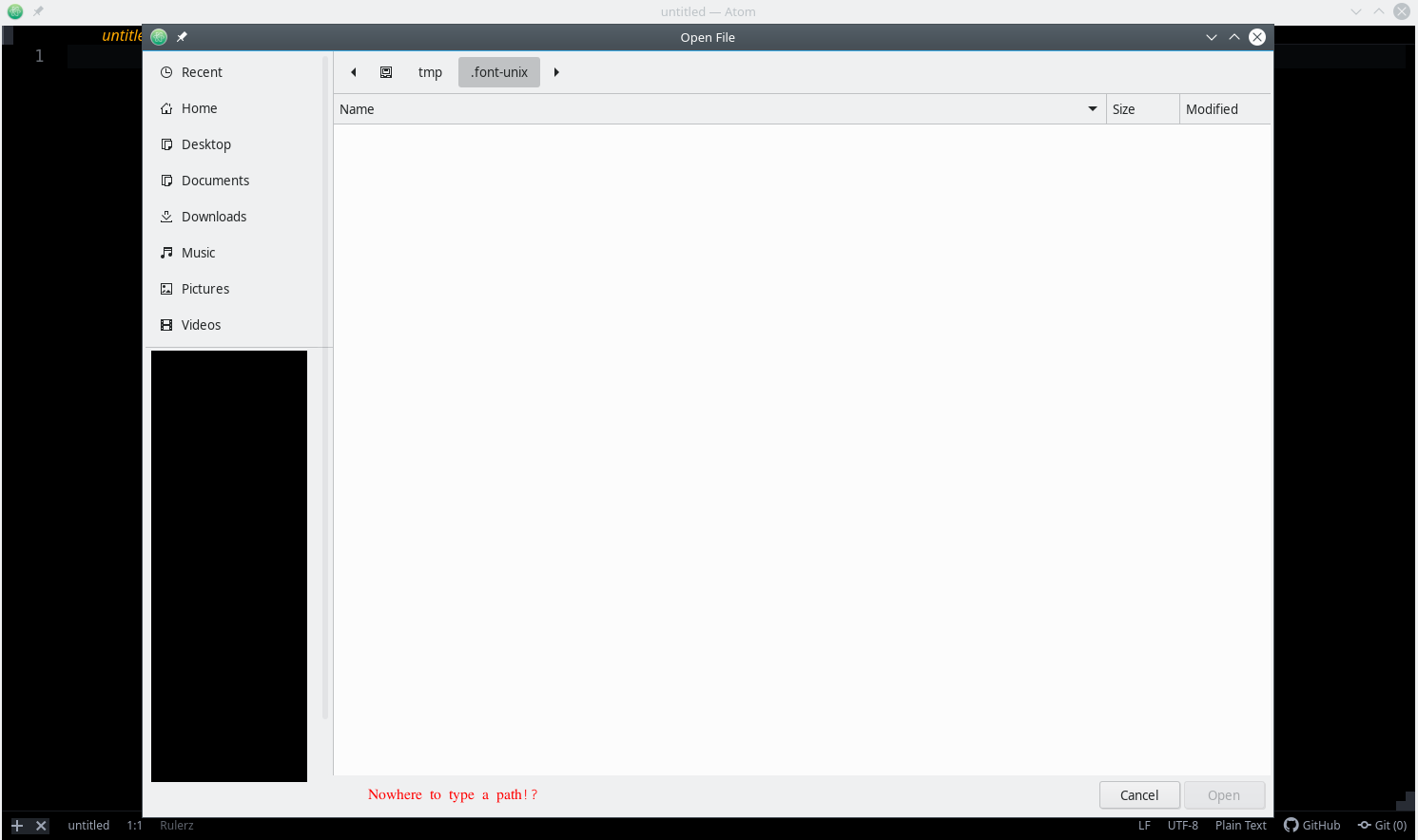 Can't open file by typing path with keyboard · Issue #19653 · atom/atom ...