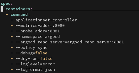 Support logFormat and logLevel for argocd-applicationset chart · Issue #790 · argoproj/argo-helm ...