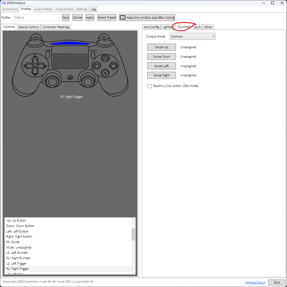 Map touch inputs for DS4 controller · Issue #535 · AntiMicroX/antimicrox · GitHub
