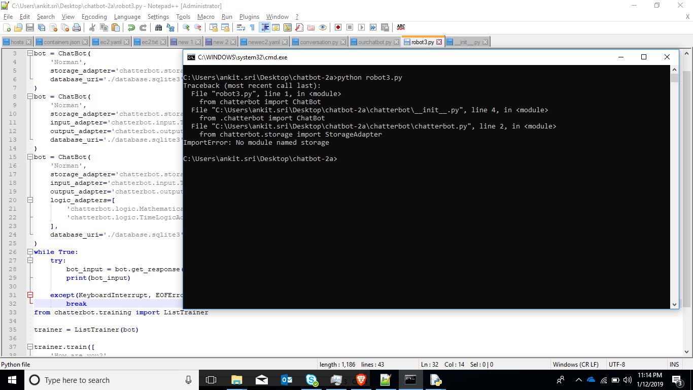 Running chatterbot step by step. · Issue #1561 · gunthercox/ChatterBot ...