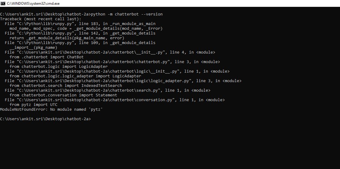 Running chatterbot step by step. · Issue #1561 · gunthercox/ChatterBot · GitHub