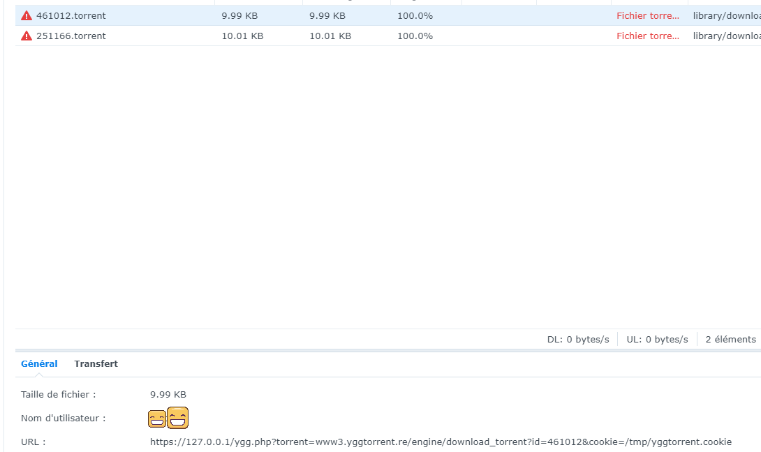 Download action not working whent selecting search result · Issue #8 · Trackerz/Yggtorrent-DLM ...