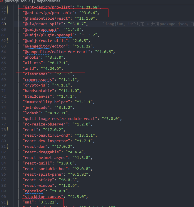 umi3.5中升级pro-table报错 · Issue #6807 · ant-design/pro-components · GitHub