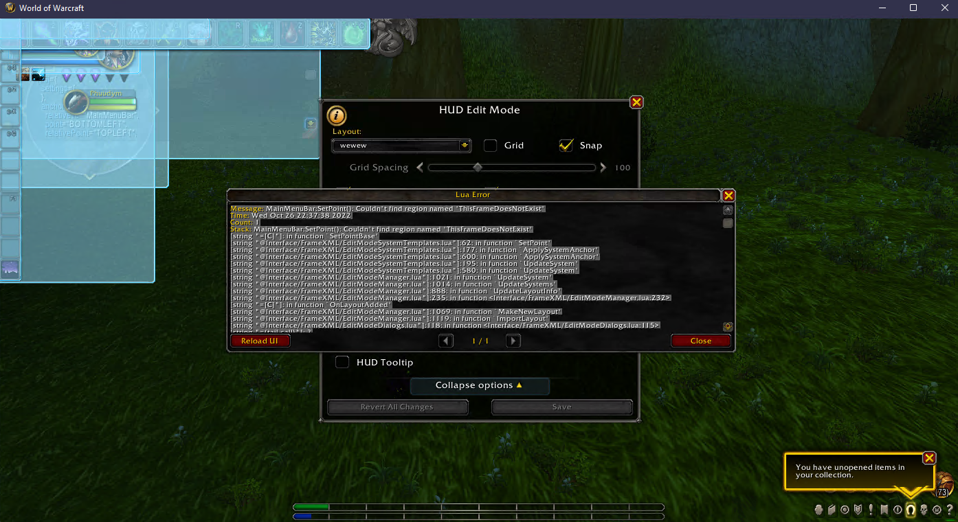 Edit Mode should be more resilient when importing invalid layouts · Issue #318 · Stanzilla ...