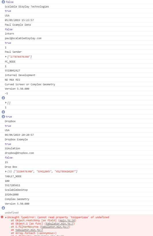 Global Filter that searches all columns: Second table adding undefined row in "matchany ...