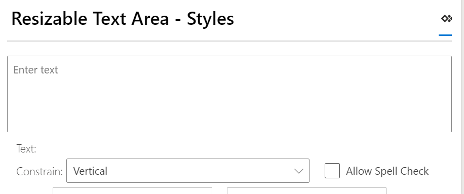 [BUG]: (MDA Reference App/Resizable Text Area Page) Styles container does not respond to height ...
