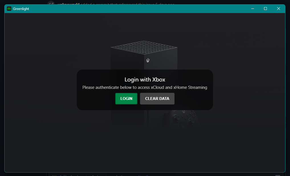 Clicking Login appears to not function for me; · Issue #815 · unknownskl/greenlight · GitHub