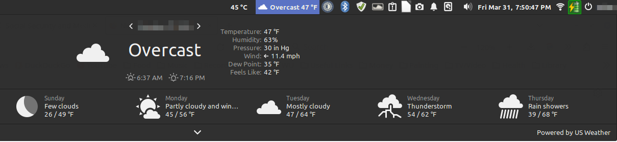 weather@mockturtl - Wrong icons (Tomorrow.io and US Weather) · Issue #4800 · linuxmint/cinnamon ...