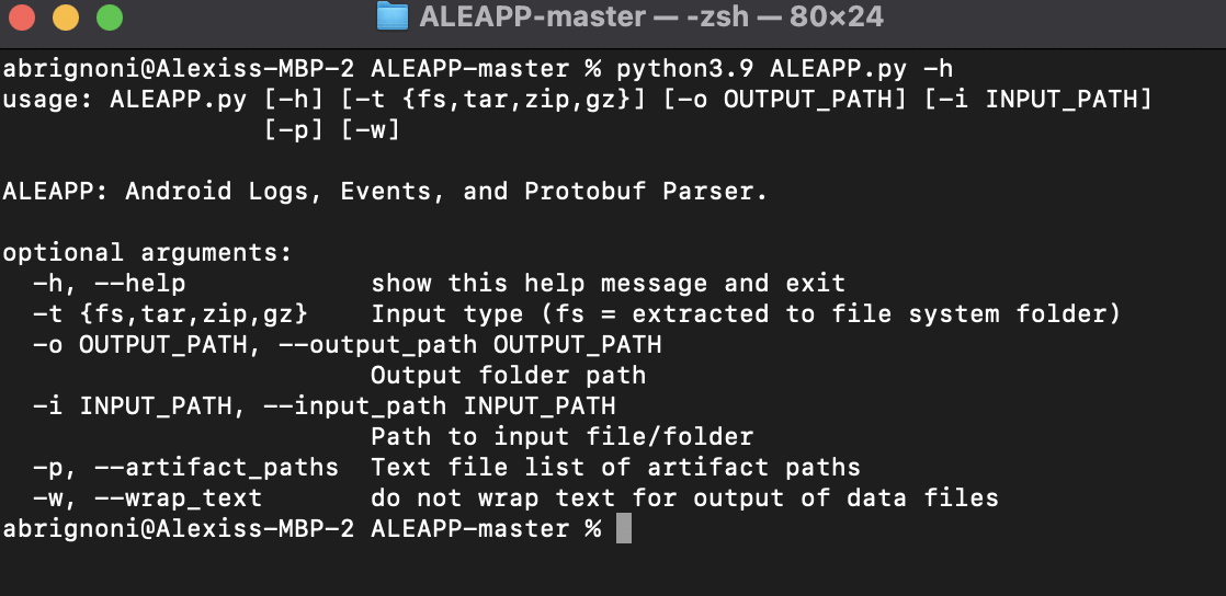 ModuleNotFoundError: No module named 'scripts.report' · Issue #119 · abrignoni/ALEAPP · GitHub