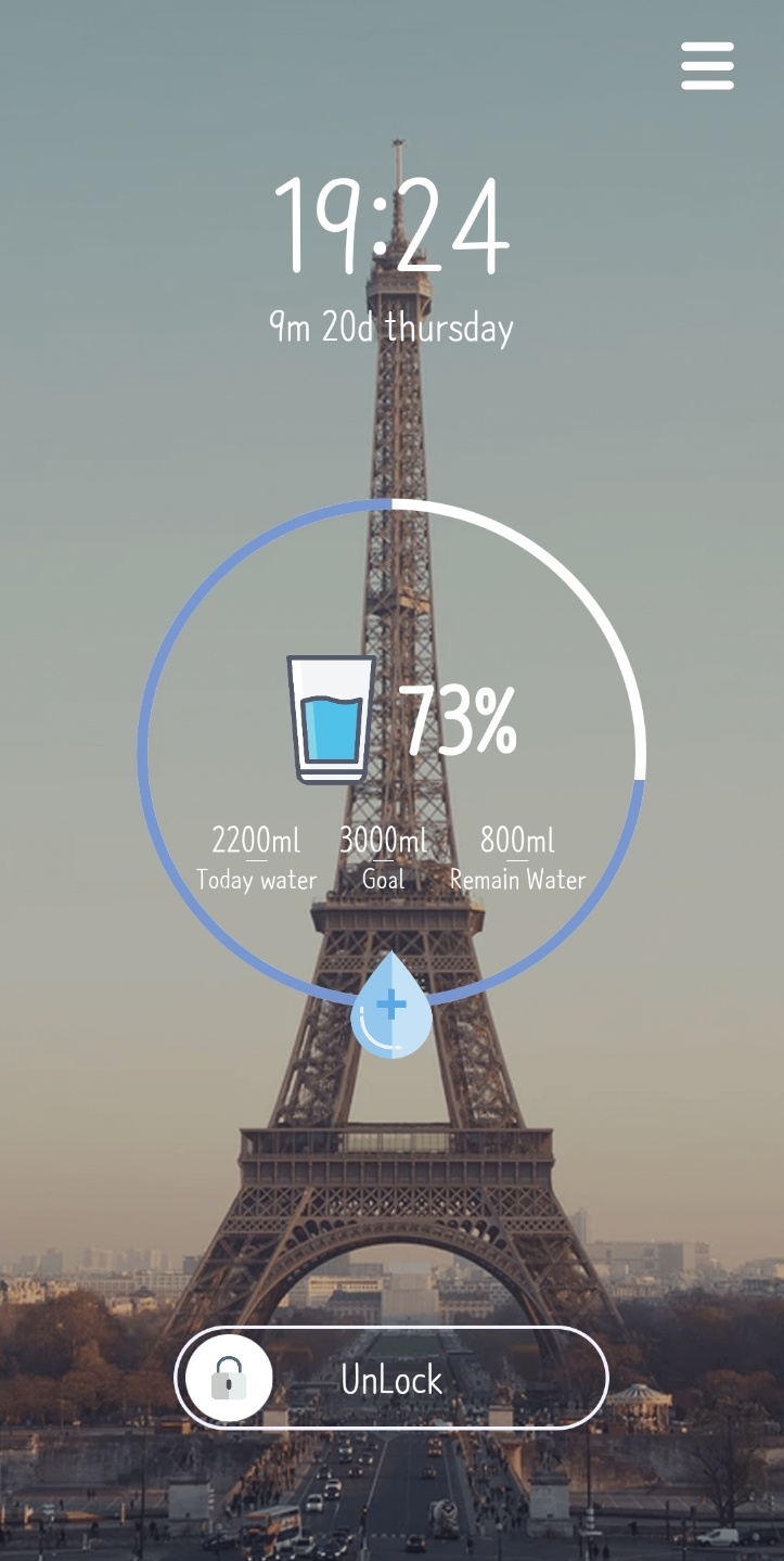 GitHub - CEEDLIVE/Drinking-Water-Assistant: Lock screen application to help you drink water