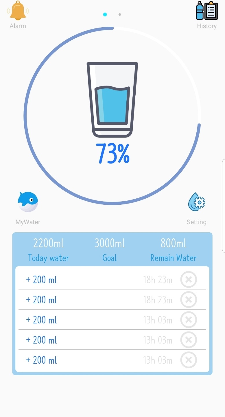 GitHub - CEEDLIVE/Drinking-Water-Assistant: Lock screen application to help you drink water