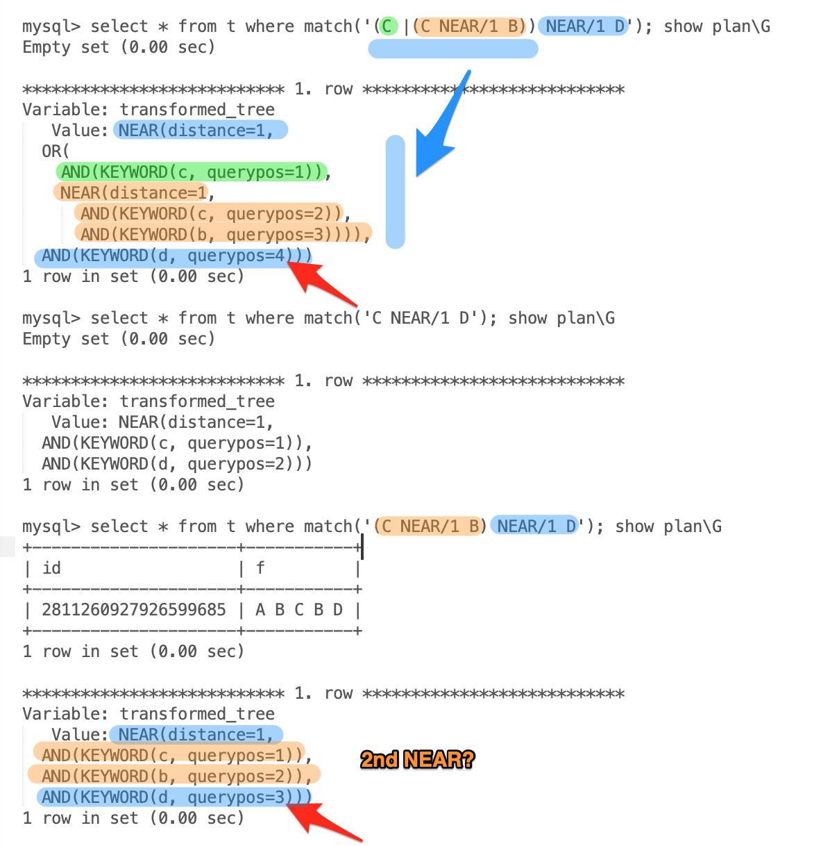 Logical bug for NEAR operator · Issue #523 · manticoresoftware/manticoresearch · GitHub