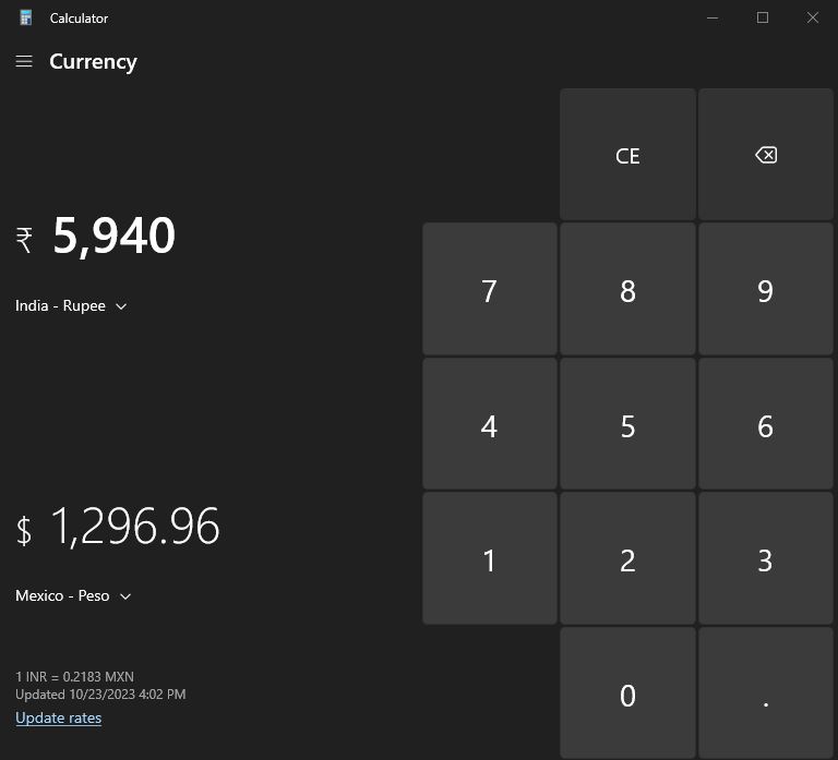 Why? The exchange rate is inaccurate! Why is this happening! · Issue #2077 · microsoft ...