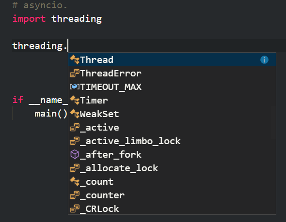 cannot autocomplete Python asyncio module with Python extension · Issue #3851 · microsoft/vscode ...
