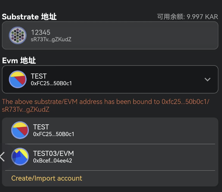 evm 账号模块优化 · Issue #389 · polkawallet-io/app · GitHub
