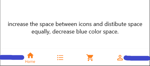 How to increase space between one icon and another icon in material-bottom-tabs · Issue #8011 ...