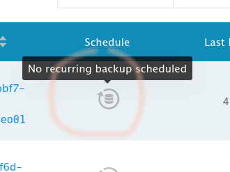 Backups icon should bring you scheduled backups - UI · Issue #953 ...