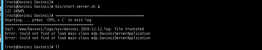 Error: Could not find or load main class edp.DavinciServerApplication · Issue #1382 · edp963 ...