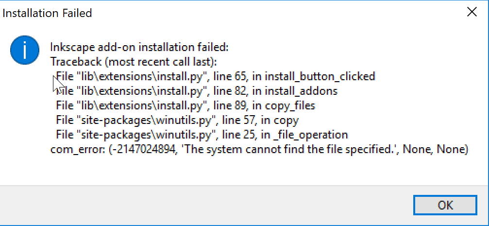 Win10 install add-ons failure for V 1.13.0 · Issue #236 · inkstitch ...