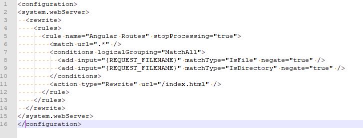 Angular 6 Production on local IIS, Manual Url/Refresh Page is not working · Issue #11285 ...