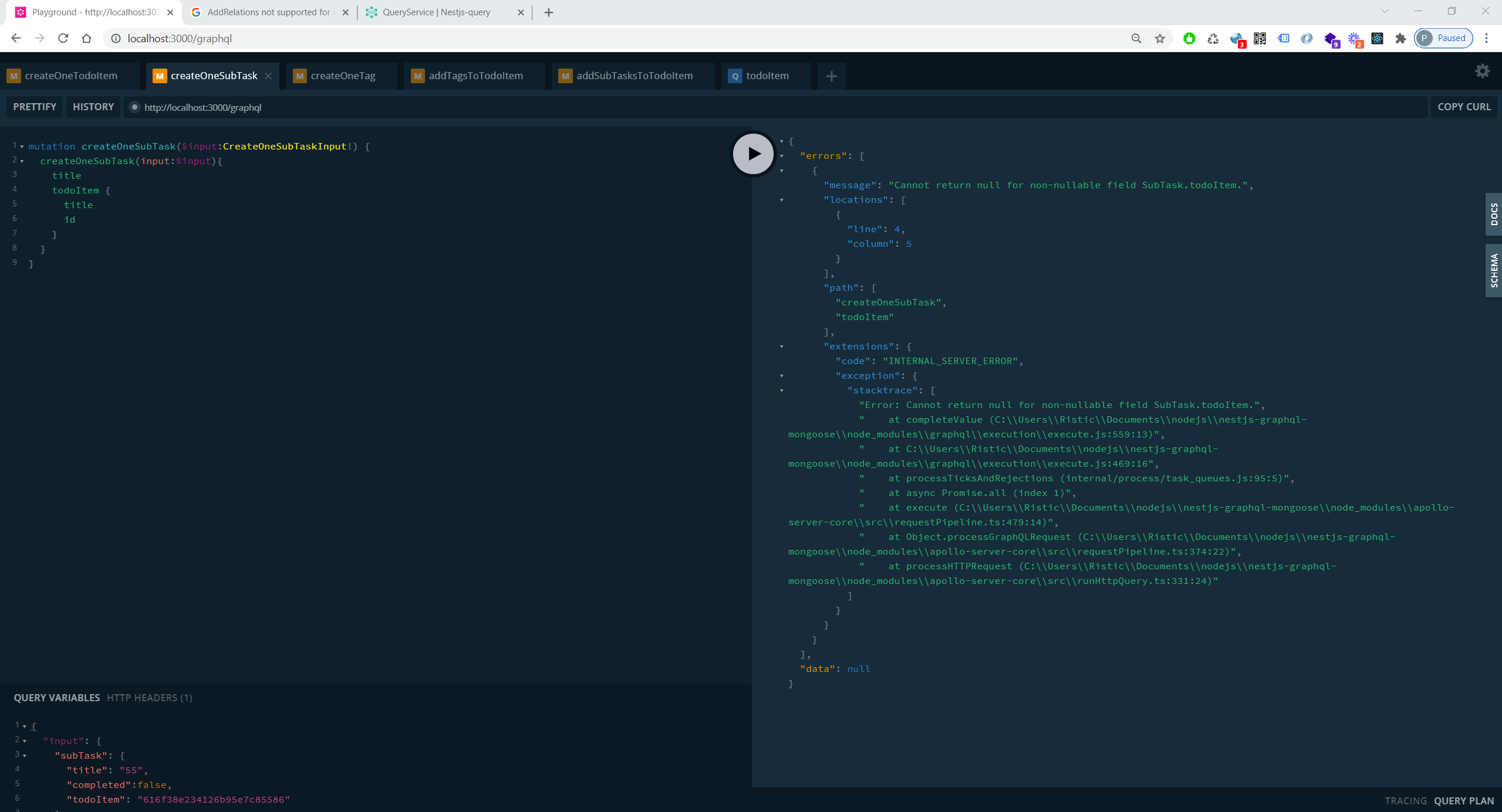 Support mongoose v6 · Issue #1421 · doug-martin/nestjs-query · GitHub