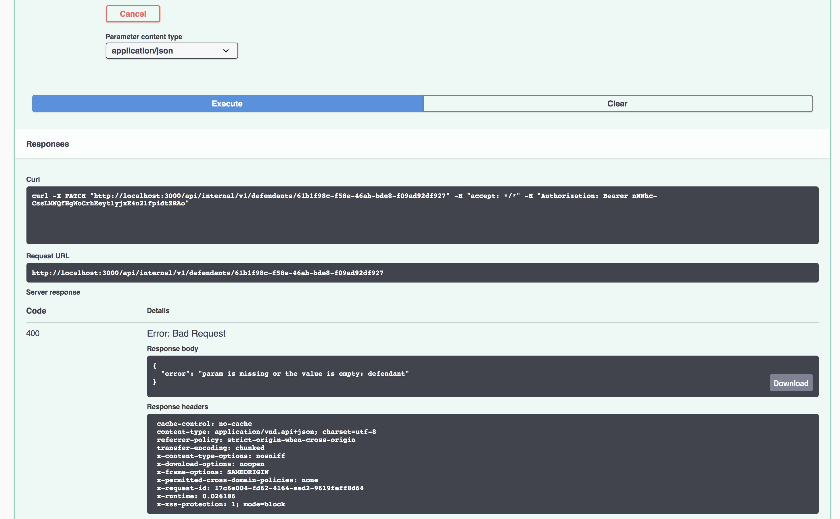 Swagger examples for POST/PATCH endpoints fail · Issue #121 · ministryofjustice/laa-court-data ...