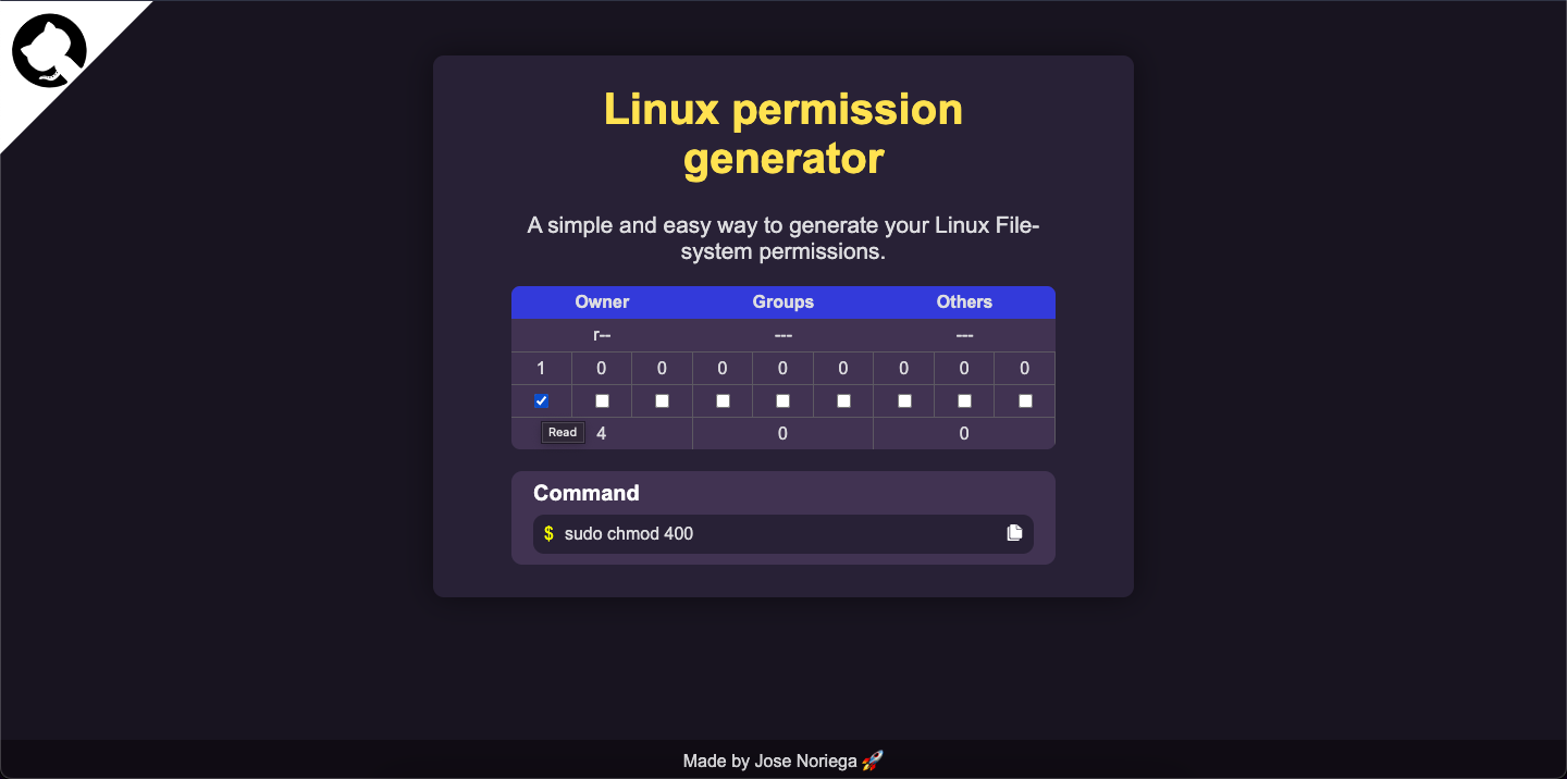 GitHub - JoseNoriegaa/linux-file-system-permission-generator: A simple ...