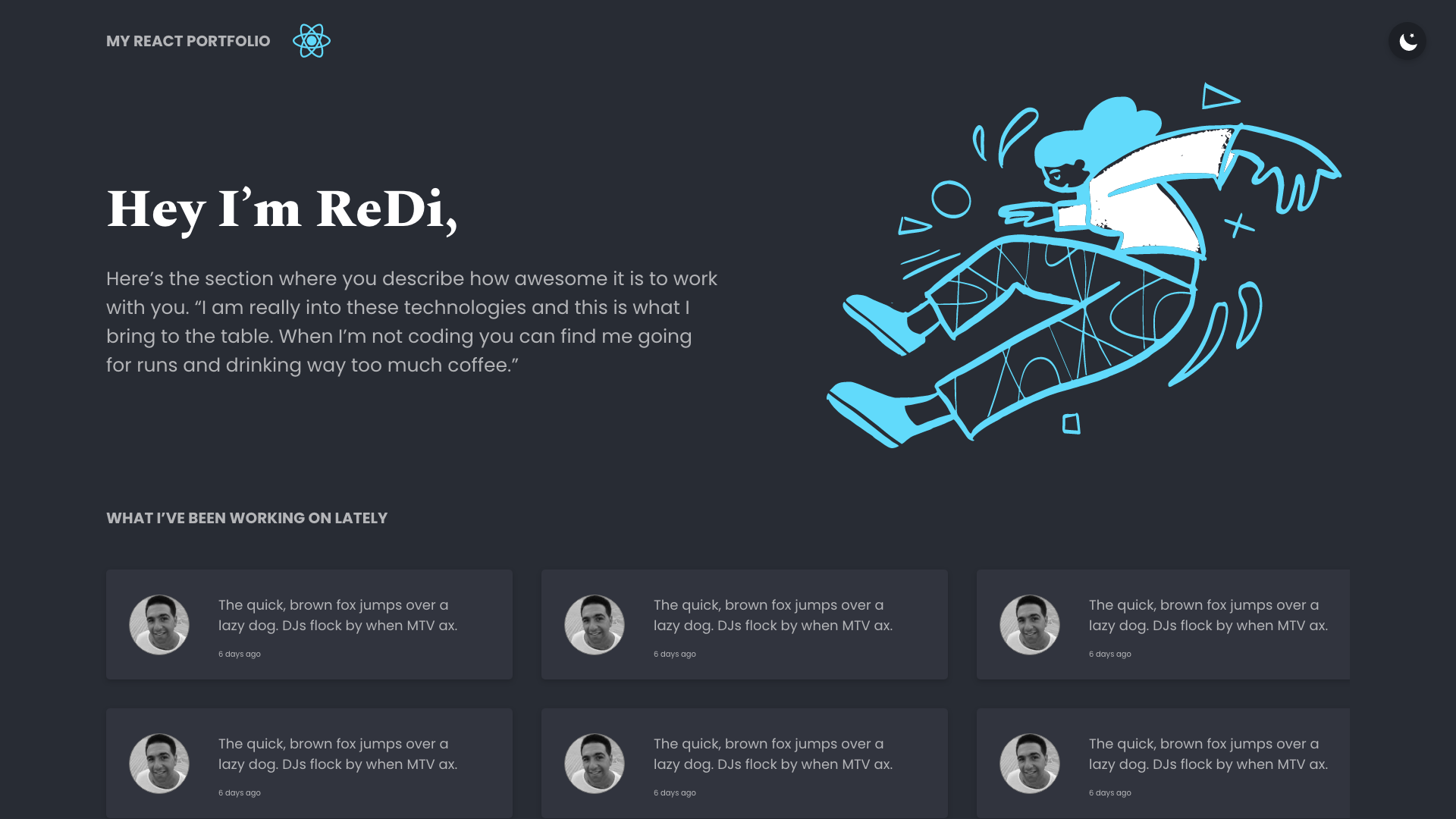 GitHub - typeoh/sample-portfolio: Sample Portfolio for React Students ...