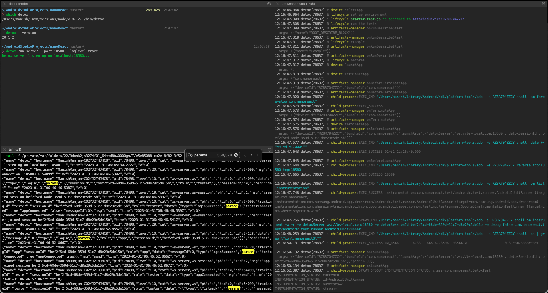 Detox Server Logs not visible in output stream · Issue #3886 · wix/Detox · GitHub