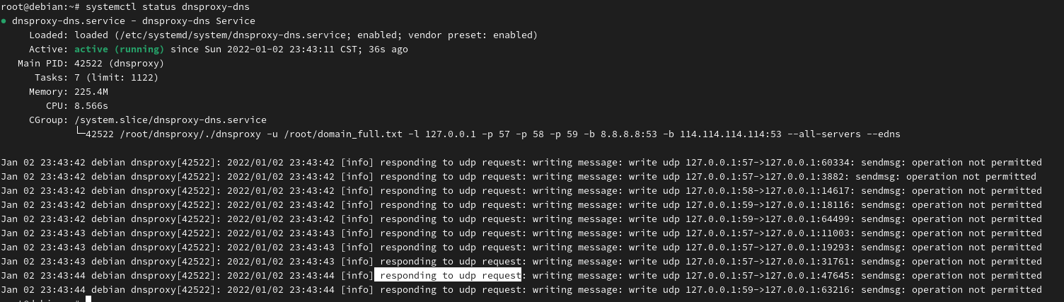 这个怎么解决 responding to udp request · Issue #196 · AdguardTeam/dnsproxy · GitHub