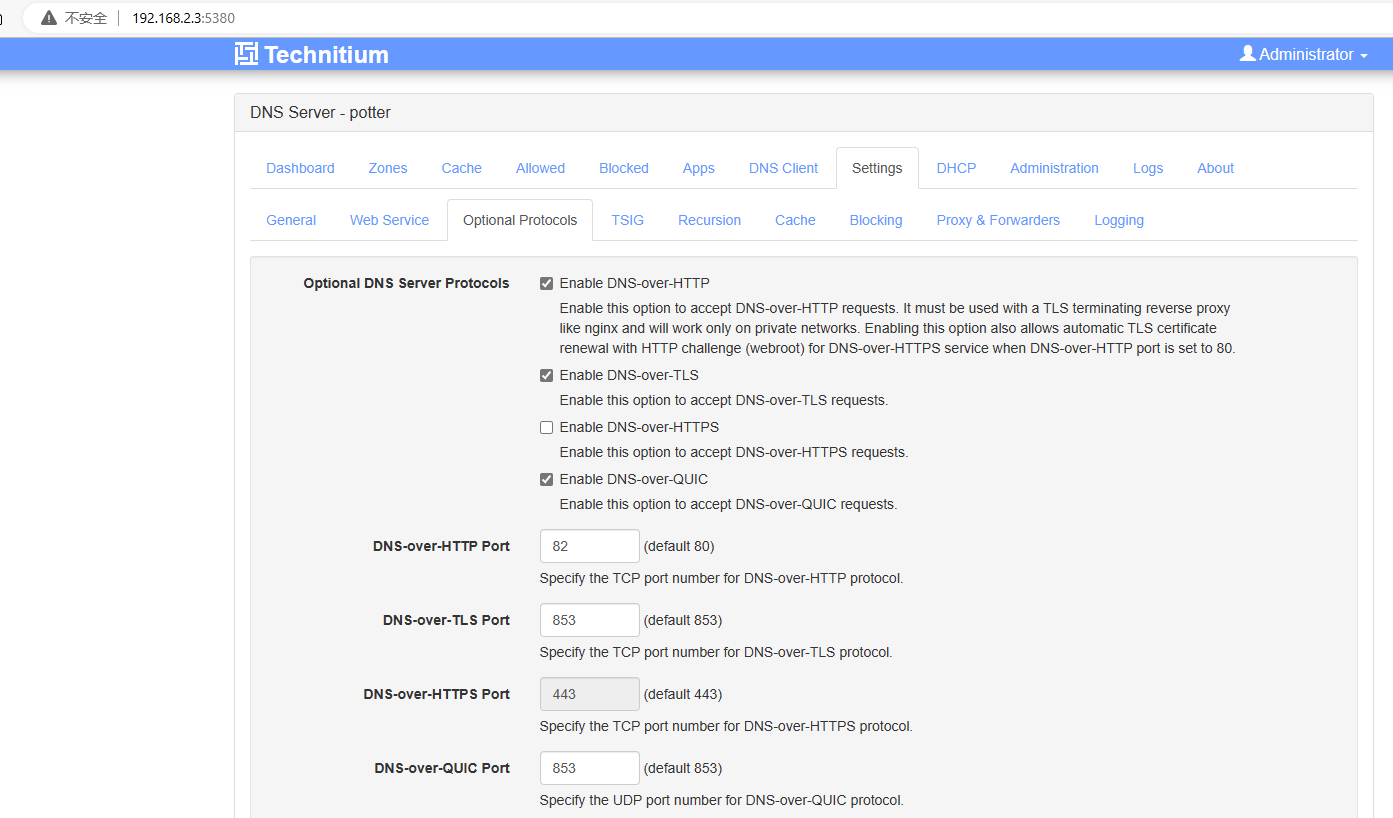 DNS over HTTP anti-proxy issues · Issue #635 · TechnitiumSoftware/DnsServer · GitHub