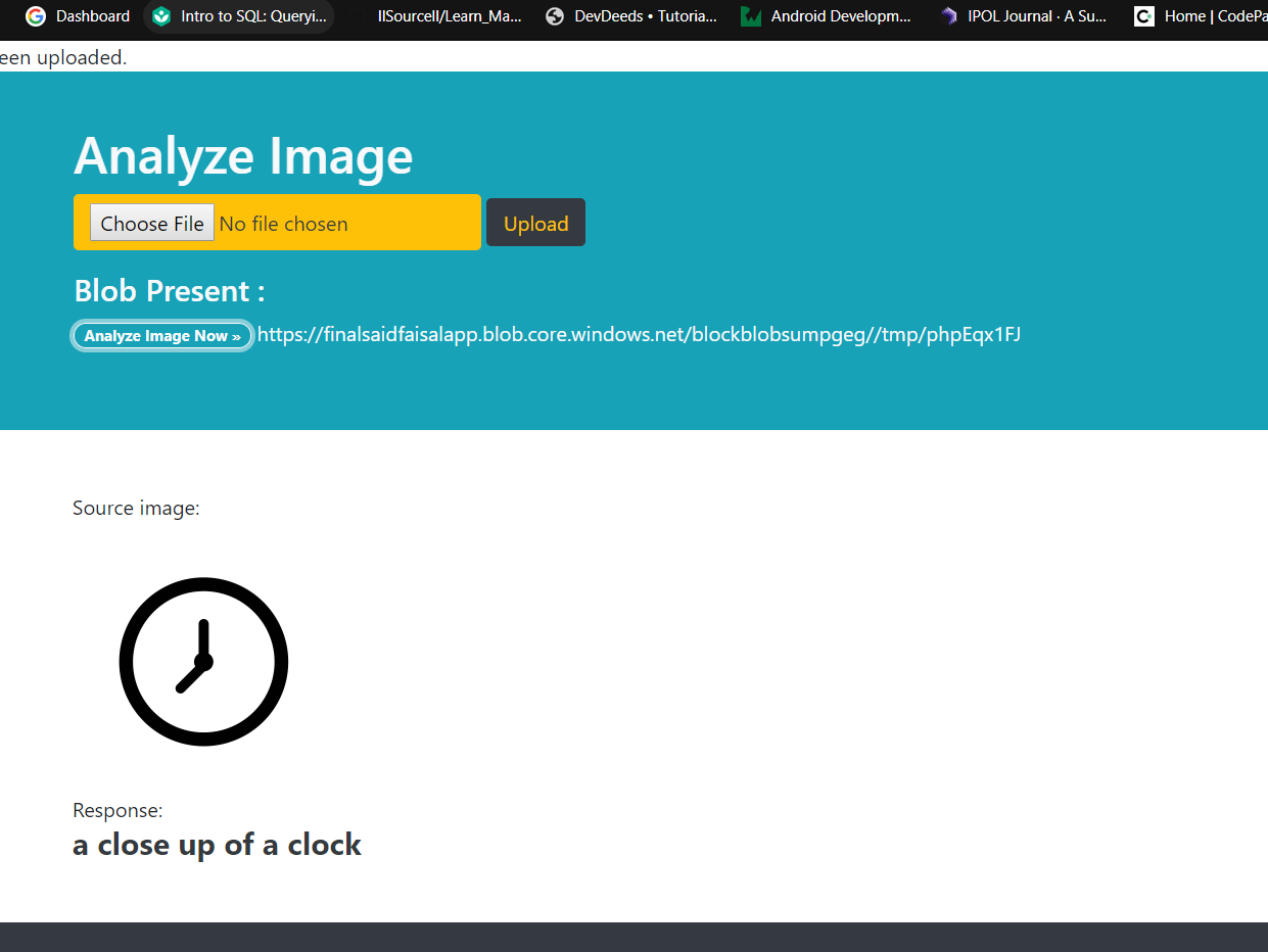 GitHub - saidfaisal/Image-Analysis-with-Azure-Computer-Vision: Final ...