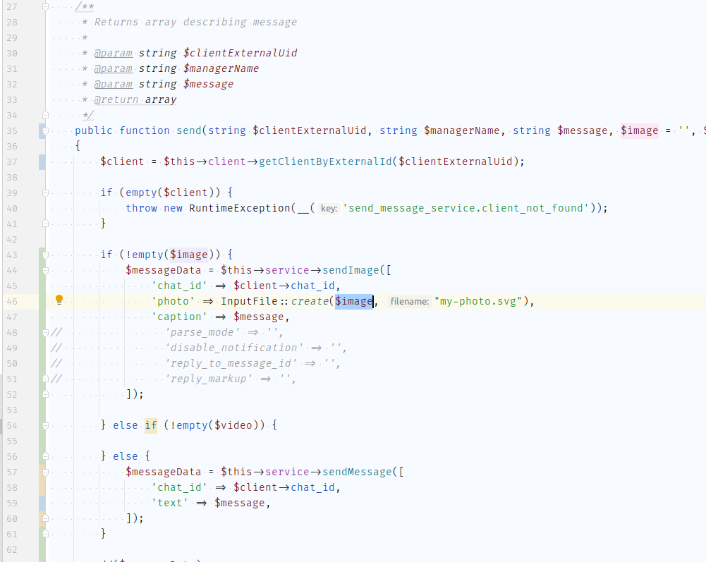 does not send a picture · Issue #899 · irazasyed/telegram-bot-sdk · GitHub