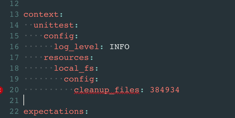 Swiggly for value mismatch should overlay on the value, not the key ...