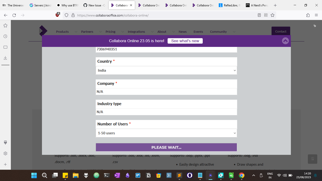 Unable To Sign Up For Collabora Online Demo · Issue 7136 · Collaboraonlineonline · Github 