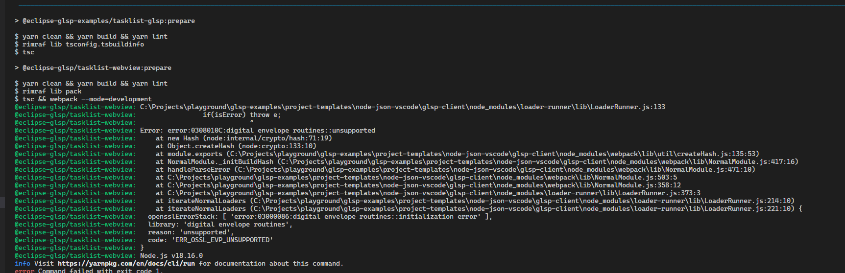 glsp-example repository node-json-vscode example error · eclipse-glsp glsp · Discussion #997 ...