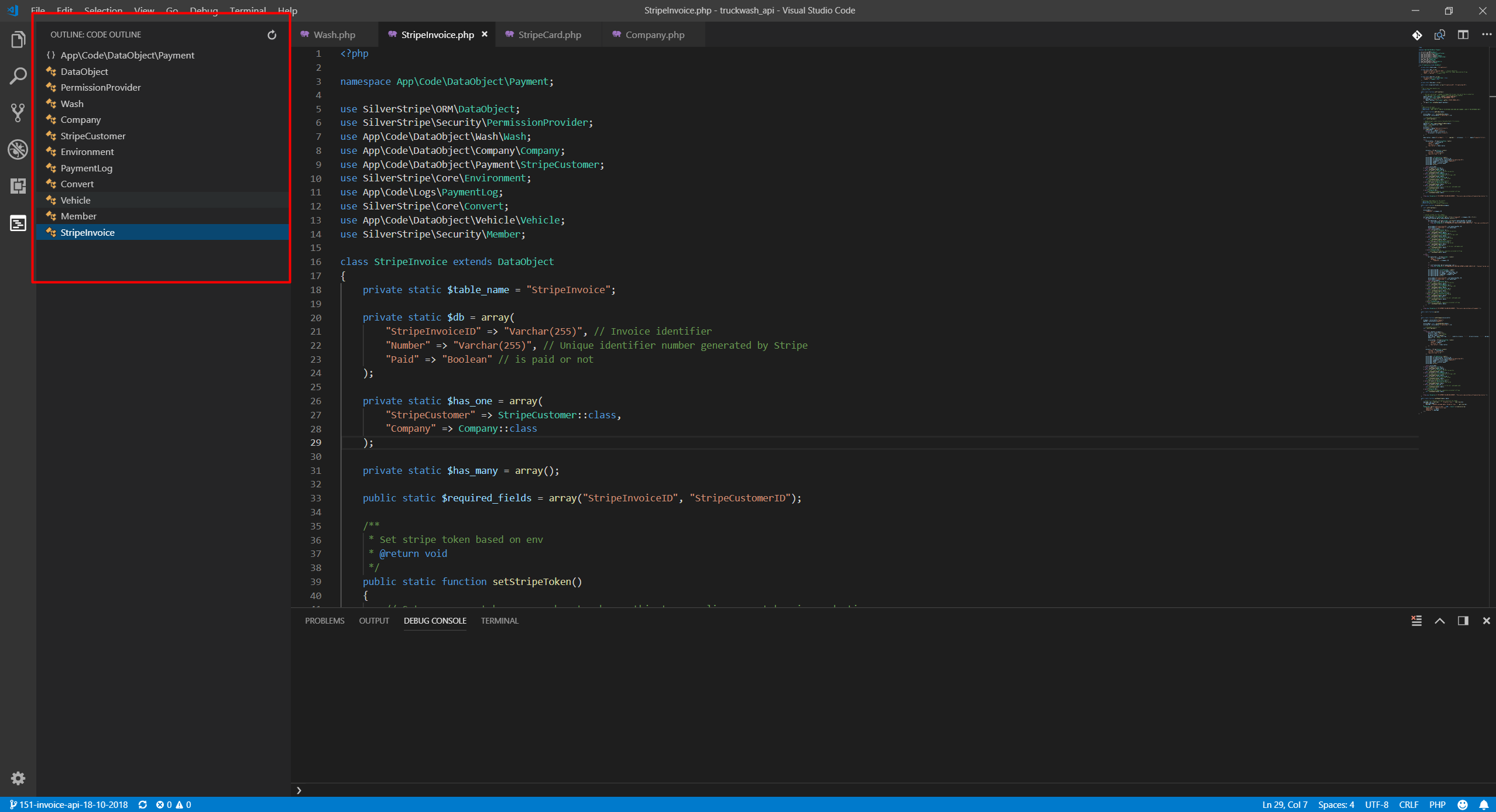 Code Outline For Php Not Showing Properties And Methods · Issue 61294