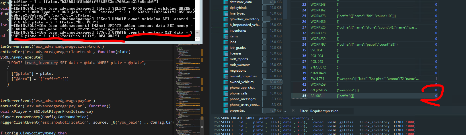 Clearing car inventory after using impound · Issue #153 · RuisSoftware/FiveM-Resources-2024 · GitHub