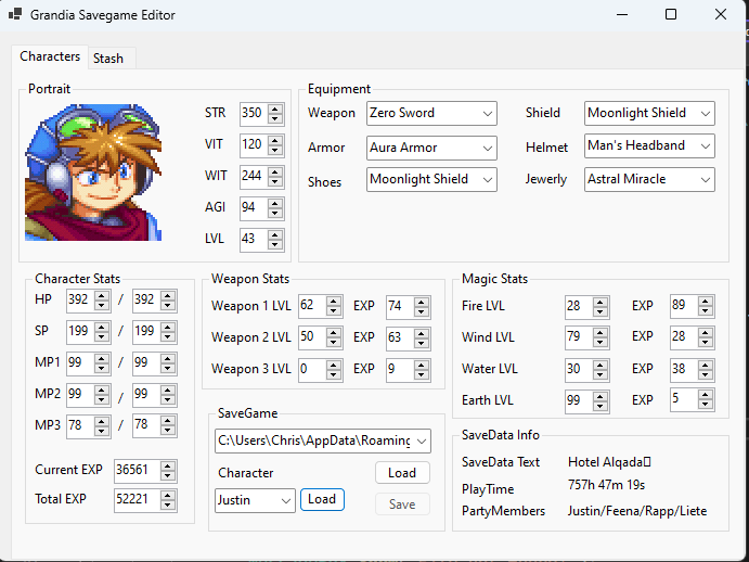 GitHub - Bappsack/Grandia.SGE: Grandia 1 HD Remaster Savegame Editor