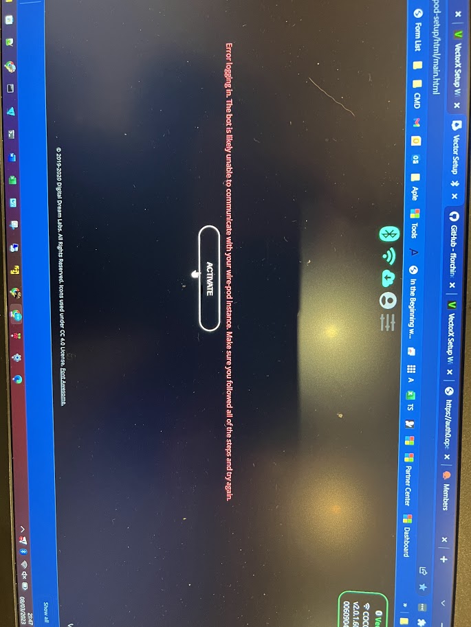 Failing to activate BOT · Issue #105 · kercre123/wire-pod · GitHub