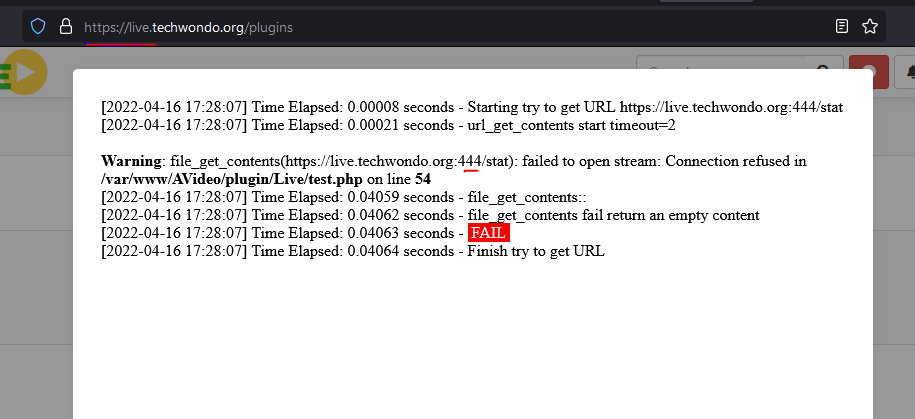 cant get stream to show on page · Issue #6507 · WWBN/AVideo · GitHub